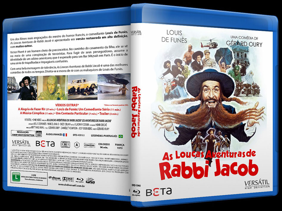 Blu-ray: As Loucas Aventuras de Rabbi Jacob – Versátil Home Vídeo