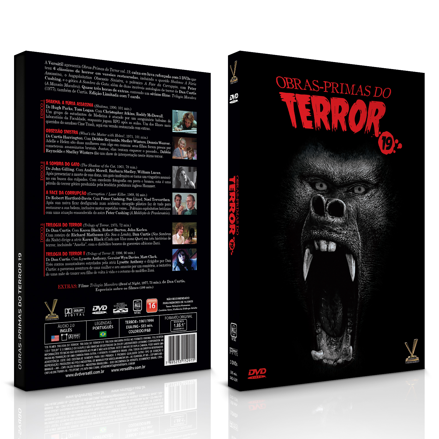 Obras-primas do Terror 19 – exclusivo loja virtual – Versátil Home Vídeo