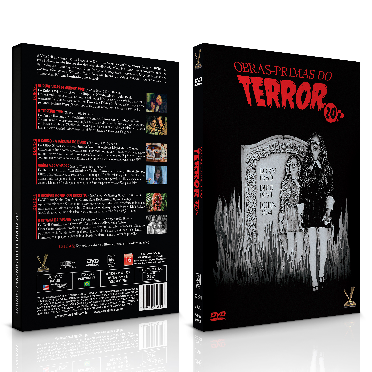 Obras-prima do Terror 20 – exclusivo loja virtual – Versátil Home Vídeo